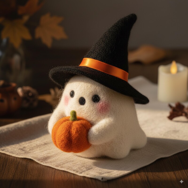 Needle Felted Ghost - Etsy