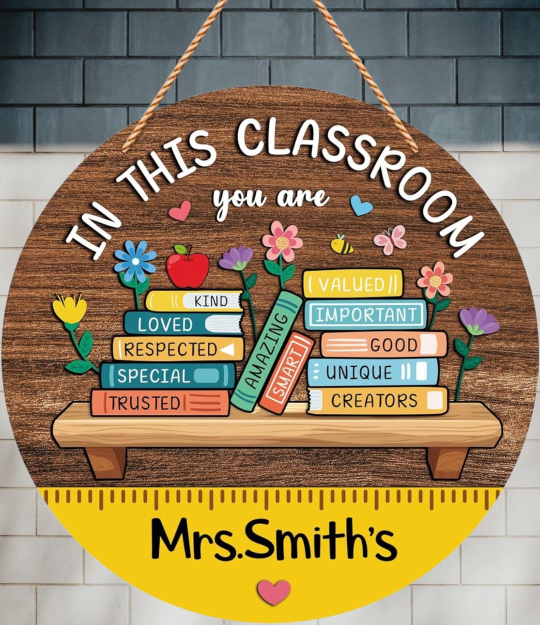 Personalized Teacher Classroom Door Sign: Back to School Decor - Etsy