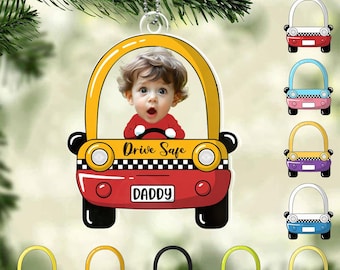 Customized Drive Safe Daddy Acrylic Car Hanger for Dad, Mom, Grandpa ...