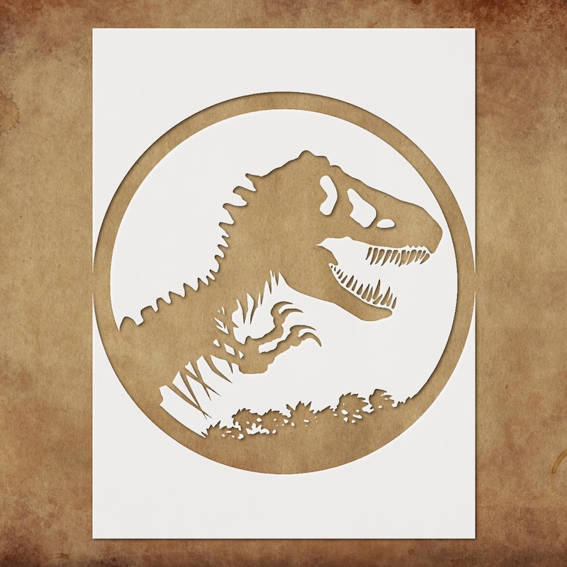 T Rex Reusable Stencil - Etsy