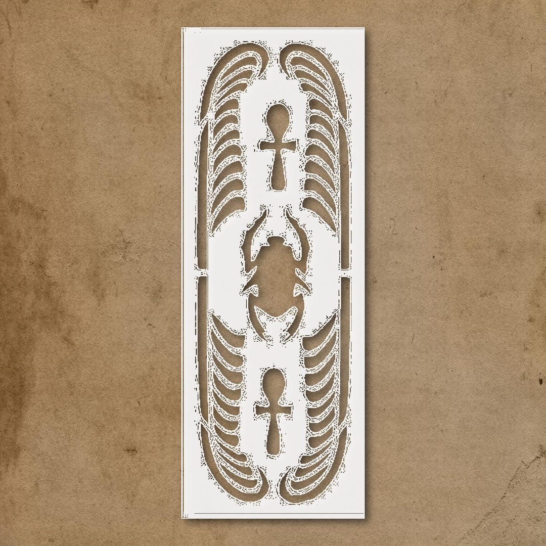 Egyptian Scarab Stencil for Unique Home Decor Creative Gifts - Etsy