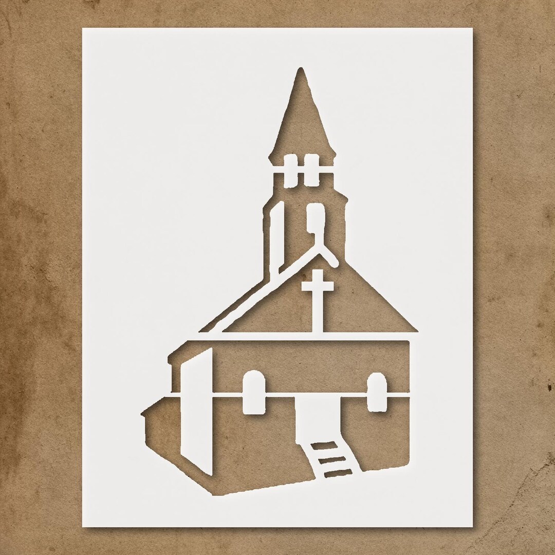 Religious Church Stencil for Home Decor - Etsy