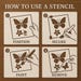 Hand Stencil Template for Crafts DIY Art Projects Custom Designs - Etsy