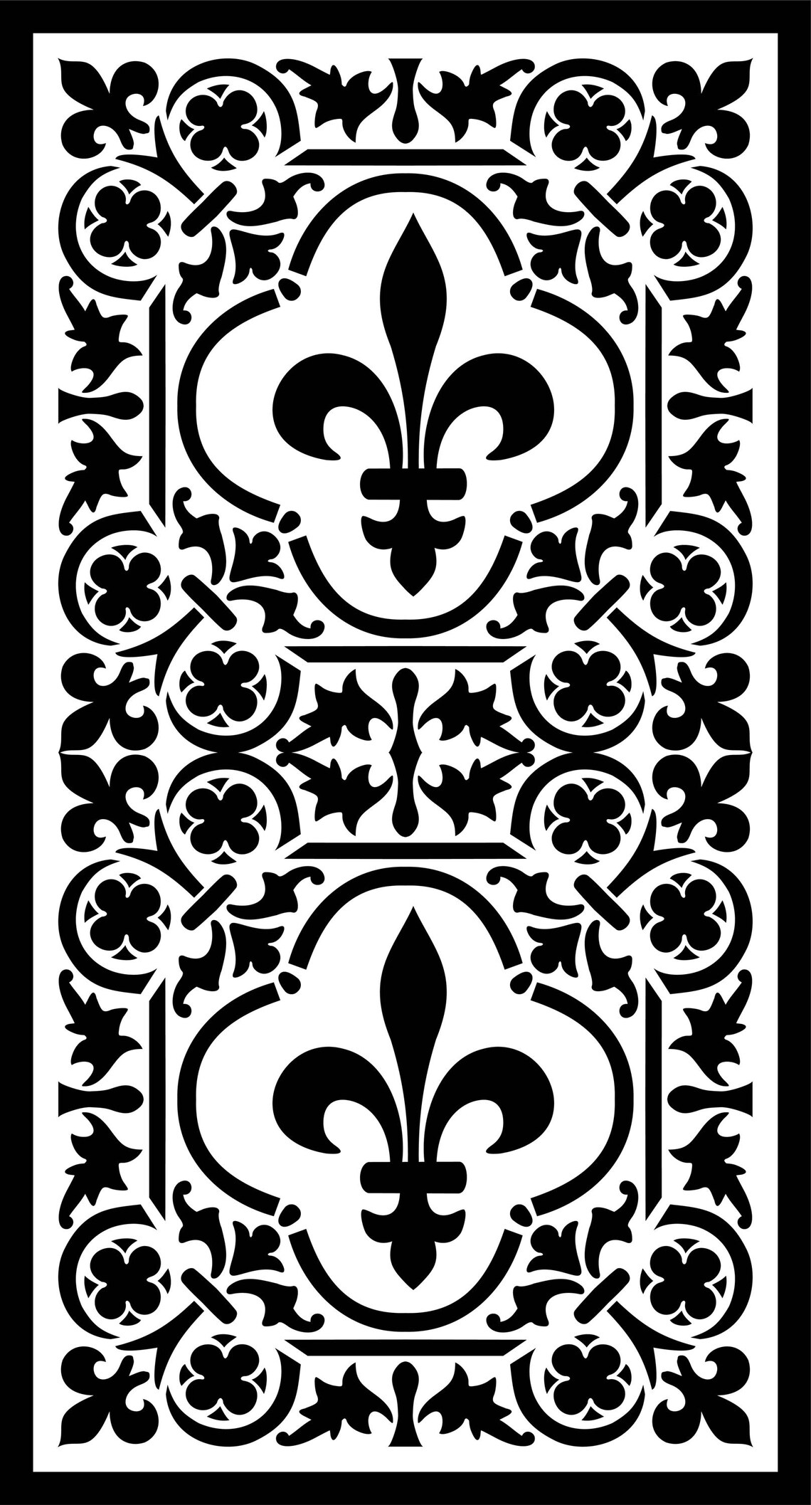 Interior Stencil for Windows Doors Decorative Carving Pattern Art ...