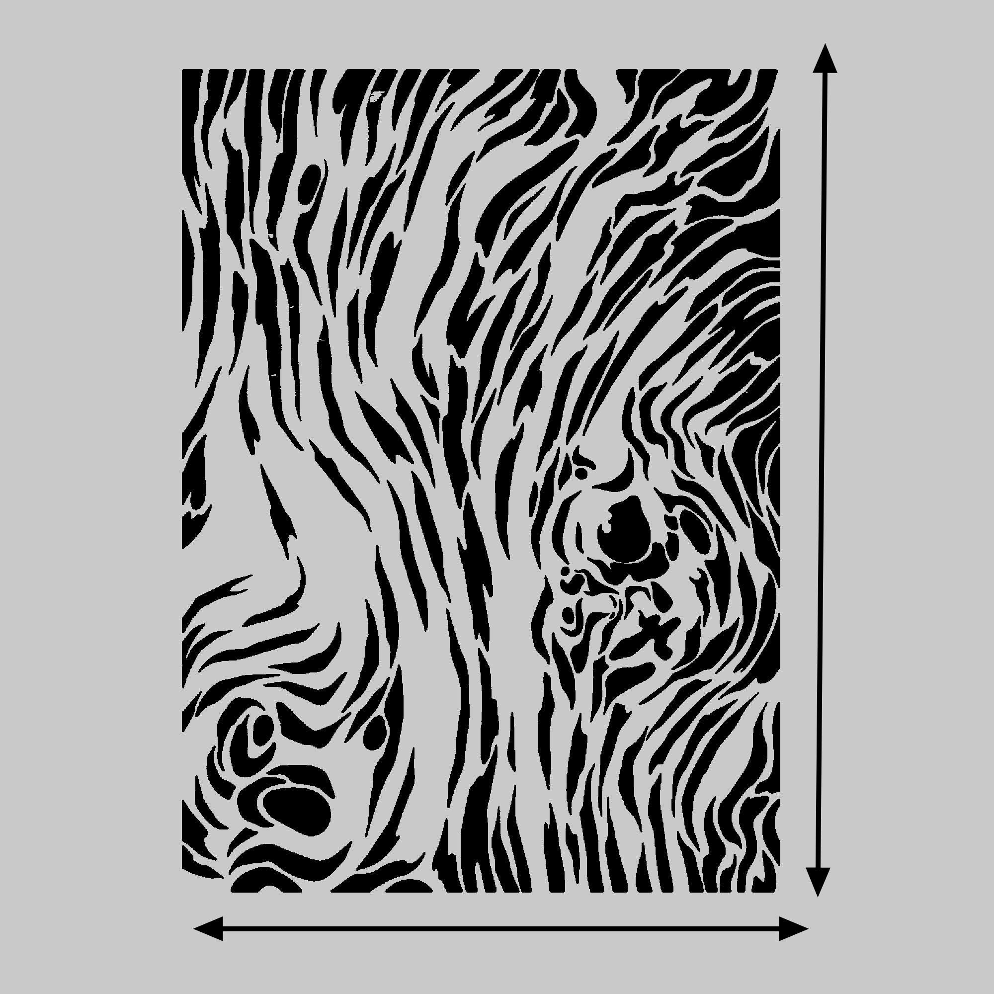 Wood Grain Texture Stencil Template for Wall Painting, Rustic Nature ...