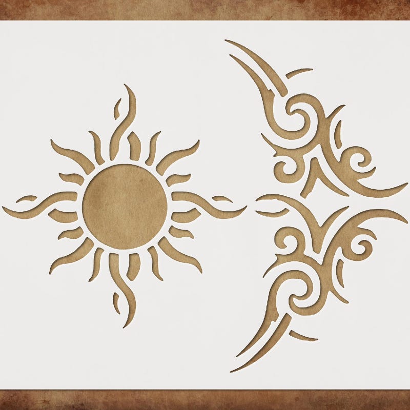 Large Tribal Stencil - Etsy