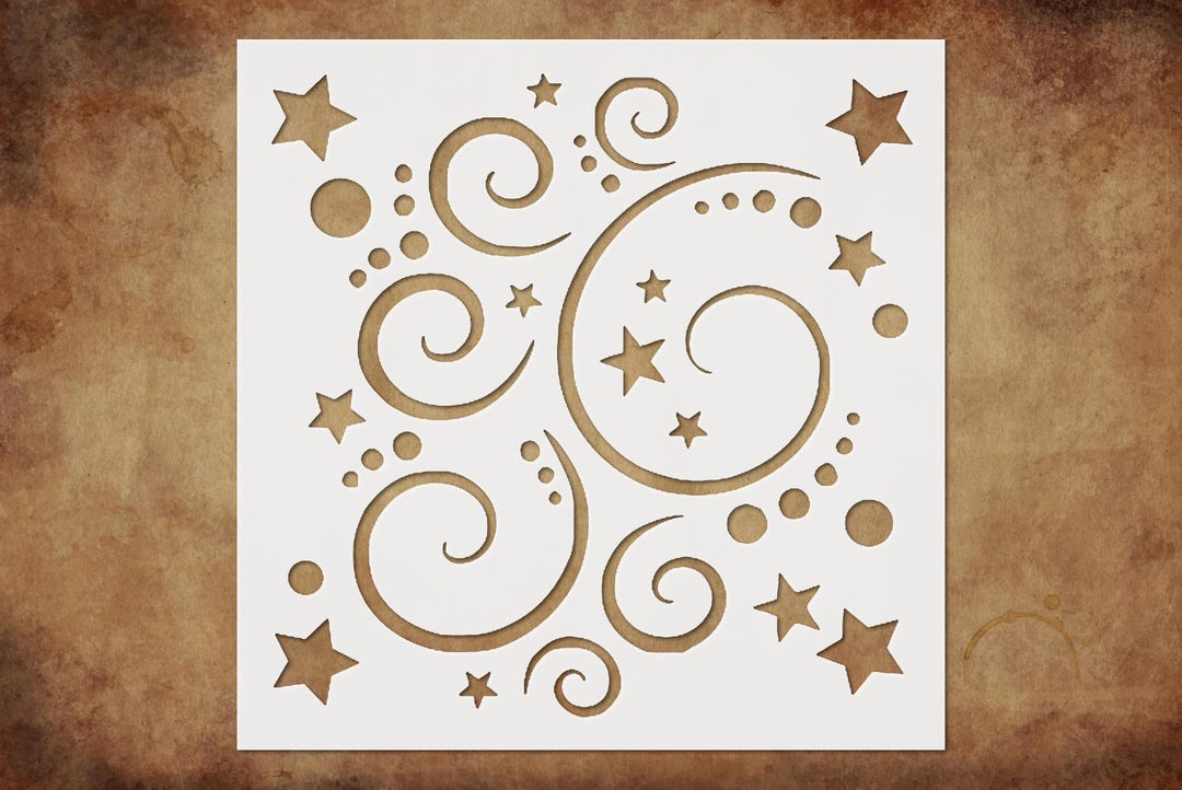 Reusable Plastic Stencil - Star Pattern 5x5 Inch - Etsy