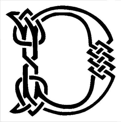 Stylized Letter D Stencil Art for Home Décor - Etsy