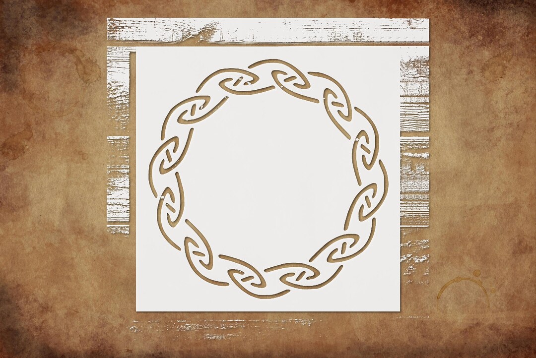 Celtic Ring Pattern Stencil - Reusable Plastic Template for Walls Wood ...