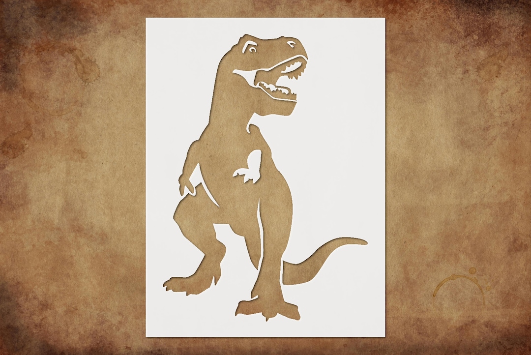 T-rex Dinosaur Stencil Template Reusable for Kids Room Decor, DIY ...