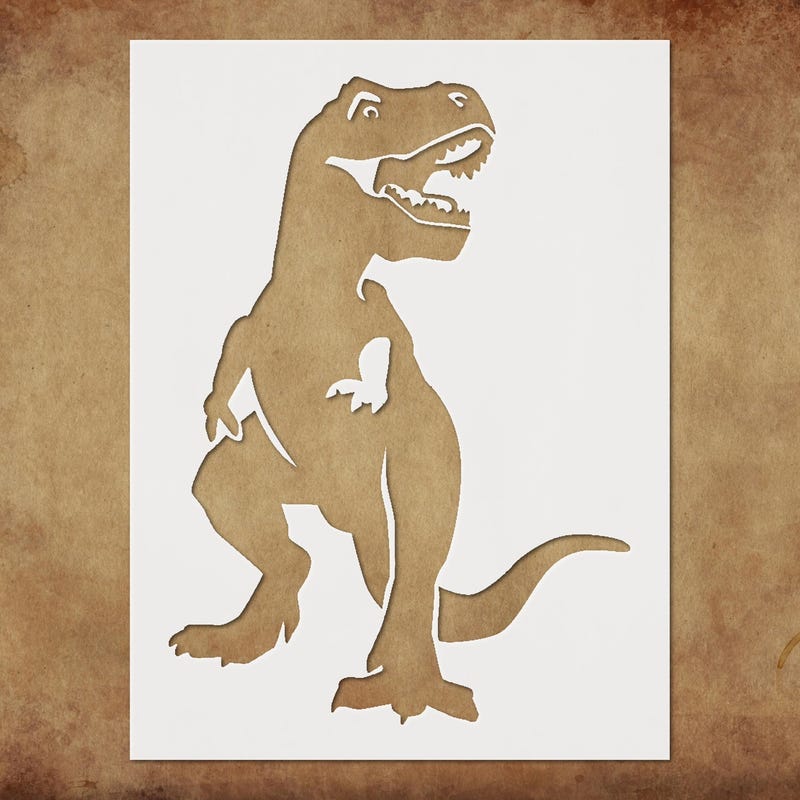 T Rex Stencil - Etsy