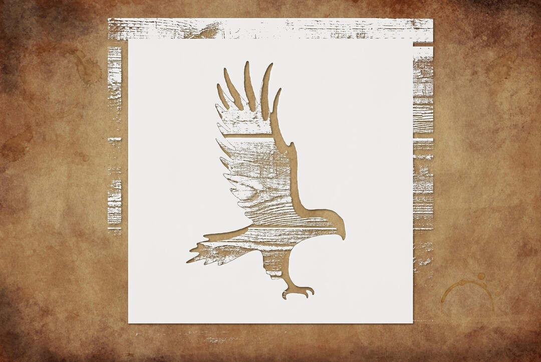 Hawk Stencil for Painting 4x4 Inch Ideal for Wildlife Crafts Decor - Etsy