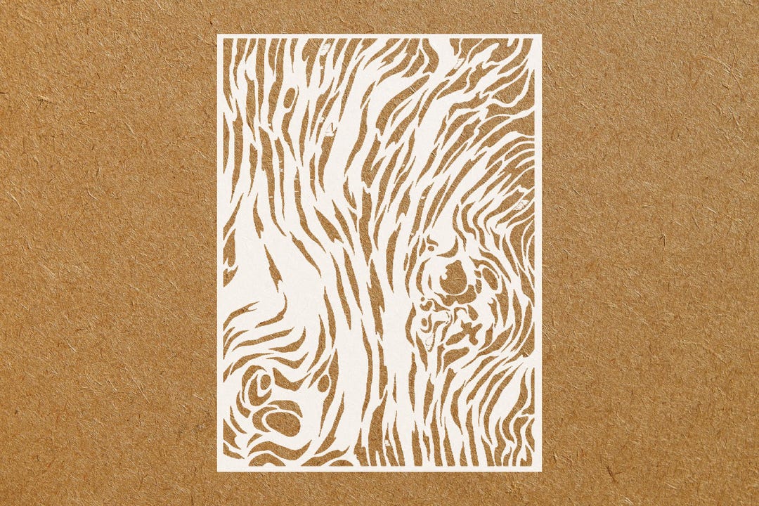 Wood Grain Texture Stencil Template for Wall Painting, Rustic Nature ...