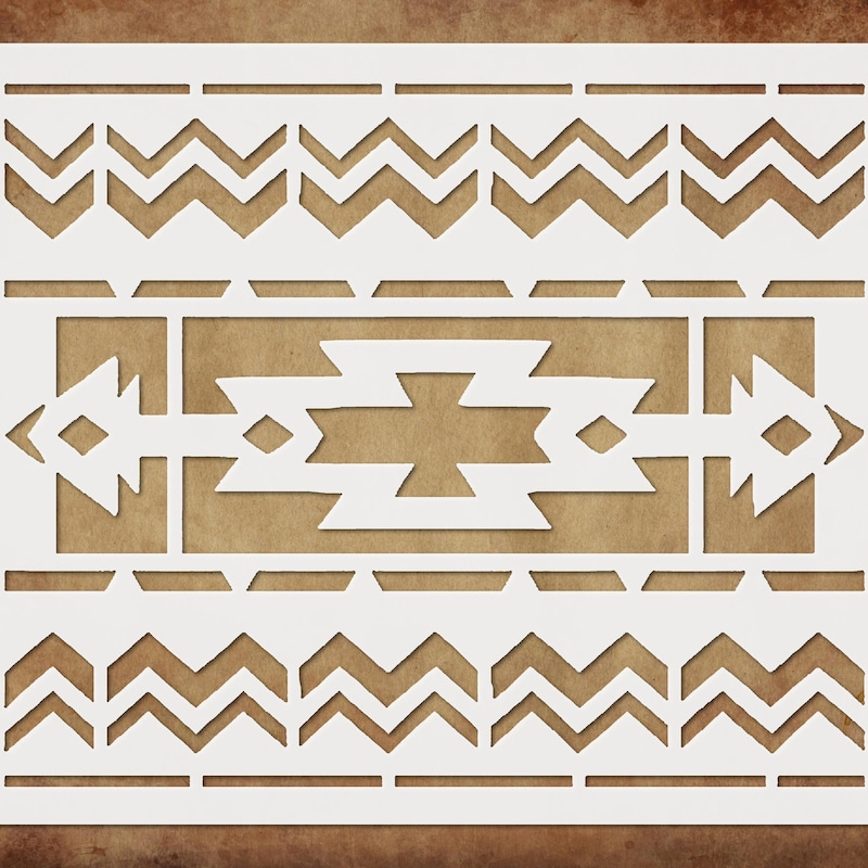 Southwestern Stencil - Etsy