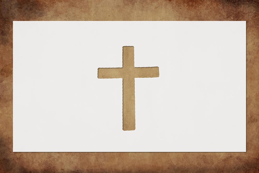 Reusable 4-inch Cross Stencil for DIY Projects Home Decor White - Etsy