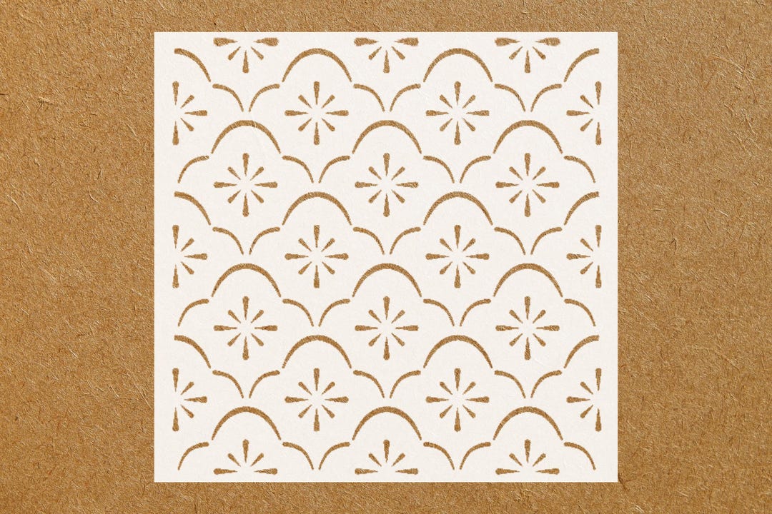 Reusable Floral Arch Stencil for Journals and Wall Decor – Scalloped ...