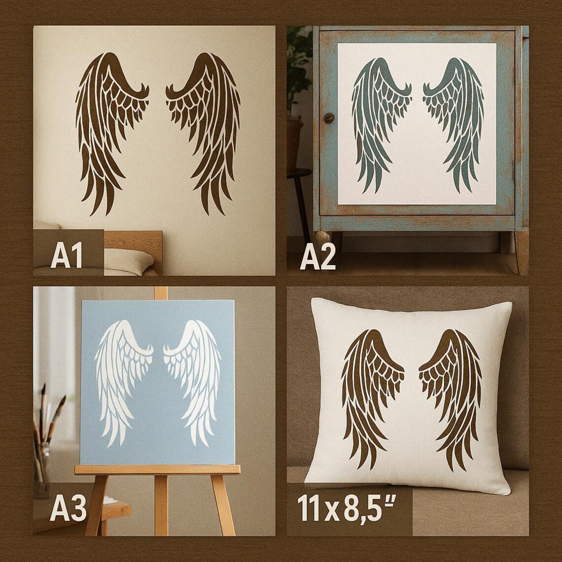 Classical Victorian Corner Stencil - Elegant Design, DIY Decor ...