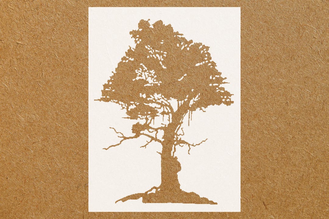 Tree Stencil Template for Home Decor - Create Stunning Nature Art ...