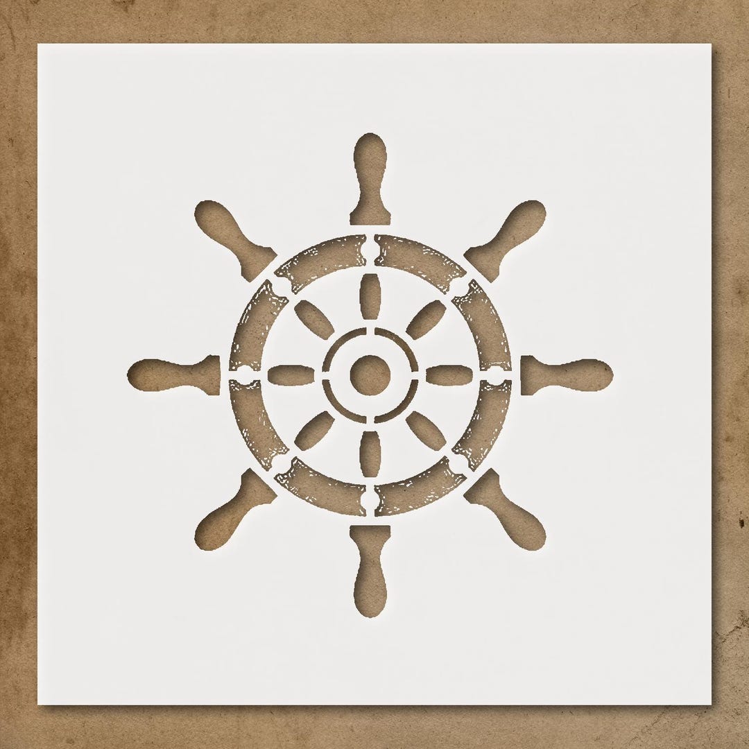 Clear Plastic Ship Wheel Stencil for DIY Art Projects - Etsy