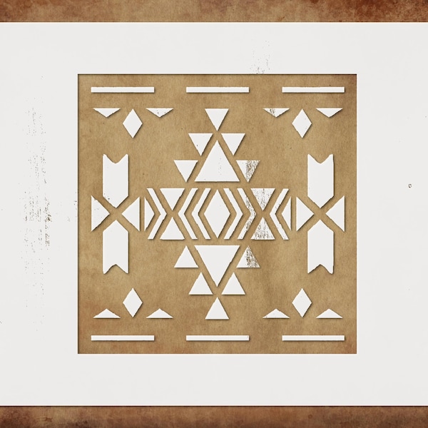 Southwestern Stencil - Etsy