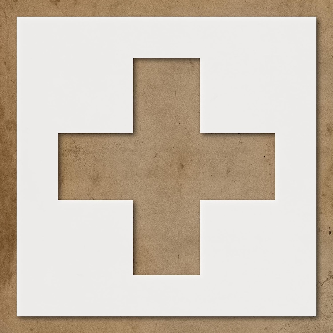 Reusable Medical Cross Stencil, Healthcare Decor, Unique Art for Home ...