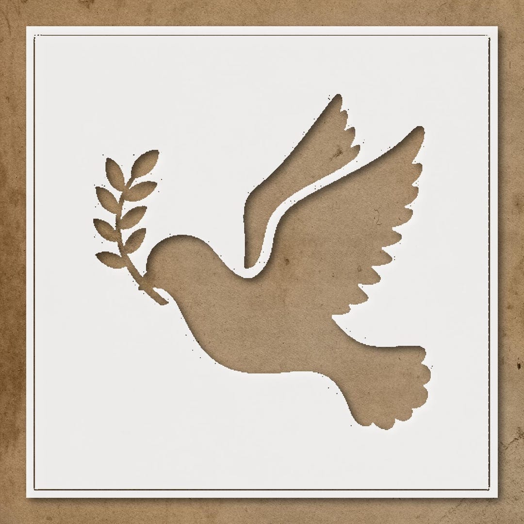 Dove Design Stencil for Elegant Wall Art Unique Home Decor Gift - Etsy
