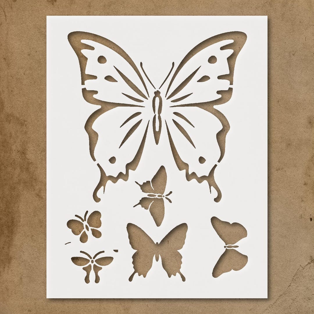 Butterfly Moth Stencil for Crafting DIY Projects - Etsy