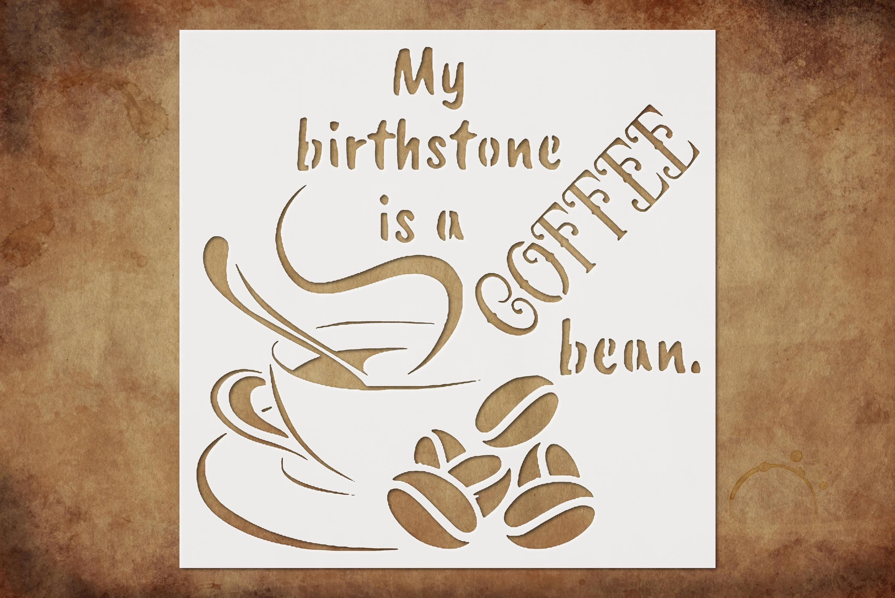 Reusable Coffee Bean Stencil Plastic 8x8 Inch Perfect for DIY Crafts - Etsy