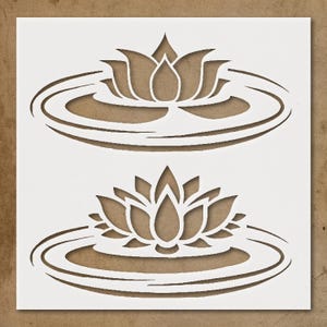Floating Lotus Stencil for Art Craft Projects - Etsy
