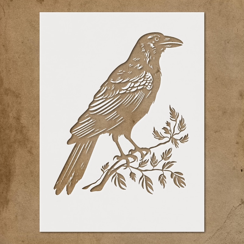 Raven Painting - Etsy