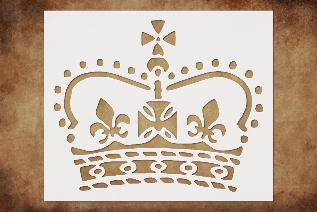 Reusable Plastic Crown Stencil for Crafts DIY Projects - Etsy
