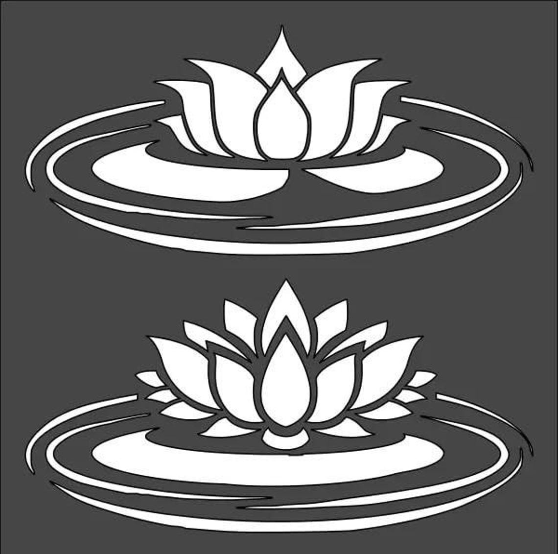Floating Lotus Stencil for Art Craft Projects - Etsy