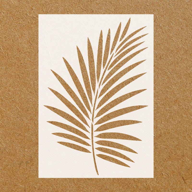 Palm Leaf Stencil - Etsy