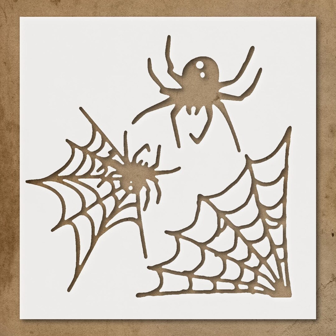 Spider Web Metal Stencil Art Unique Decor Creative Gift for Artists - Etsy