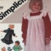 1980s Child's Dress and Pinafore Pattern Simplicity 6180 Size 6 - Etsy