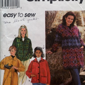 Simplicity 8299. Misses' Jacket Pattern. Size XS-M, Bust 30-38" - Etsy