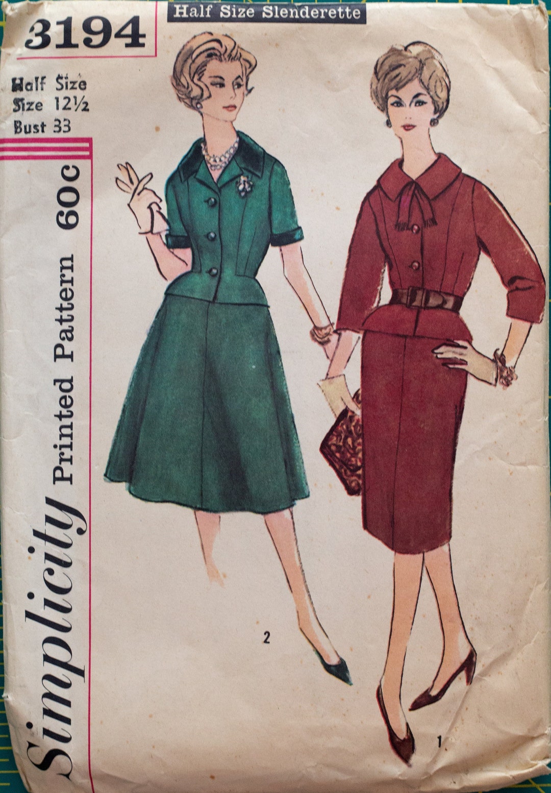 Simplicity 3194, Two-piece Dress Pattern With Two Skirts. Half-size ...