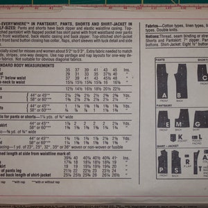 Simplicity 8109 Go Anywhere Pantskirt, Pants, Shorts, and Shirt-jacket ...