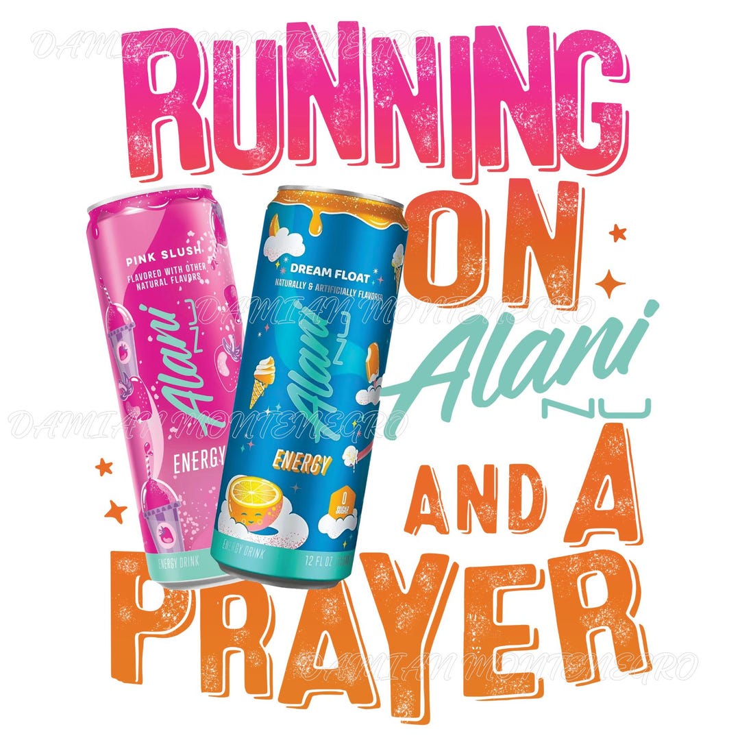 Running on Alani Png, Alani Png, Good Vibes Png,png Back & Front for ...