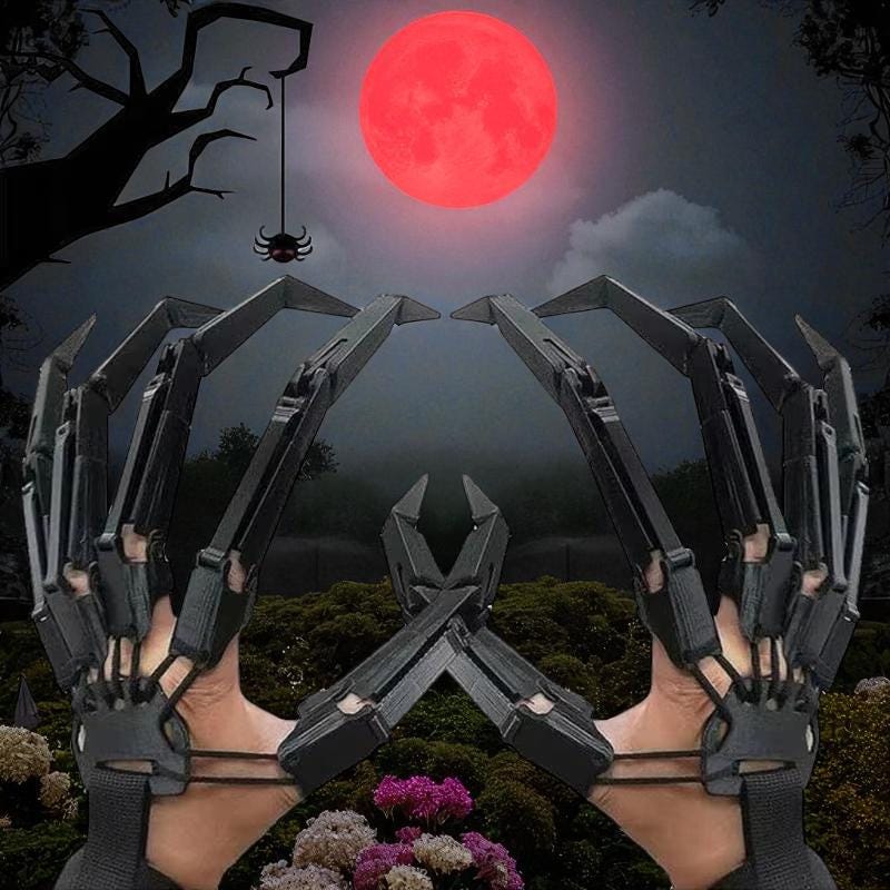 Claw Skeleton Gloves - Etsy