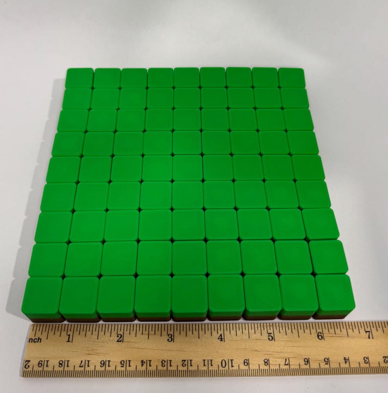 Minecraft-inspired Voxel-square Flexi-grids Numerous Sizes - 5x5, 9x9 ...