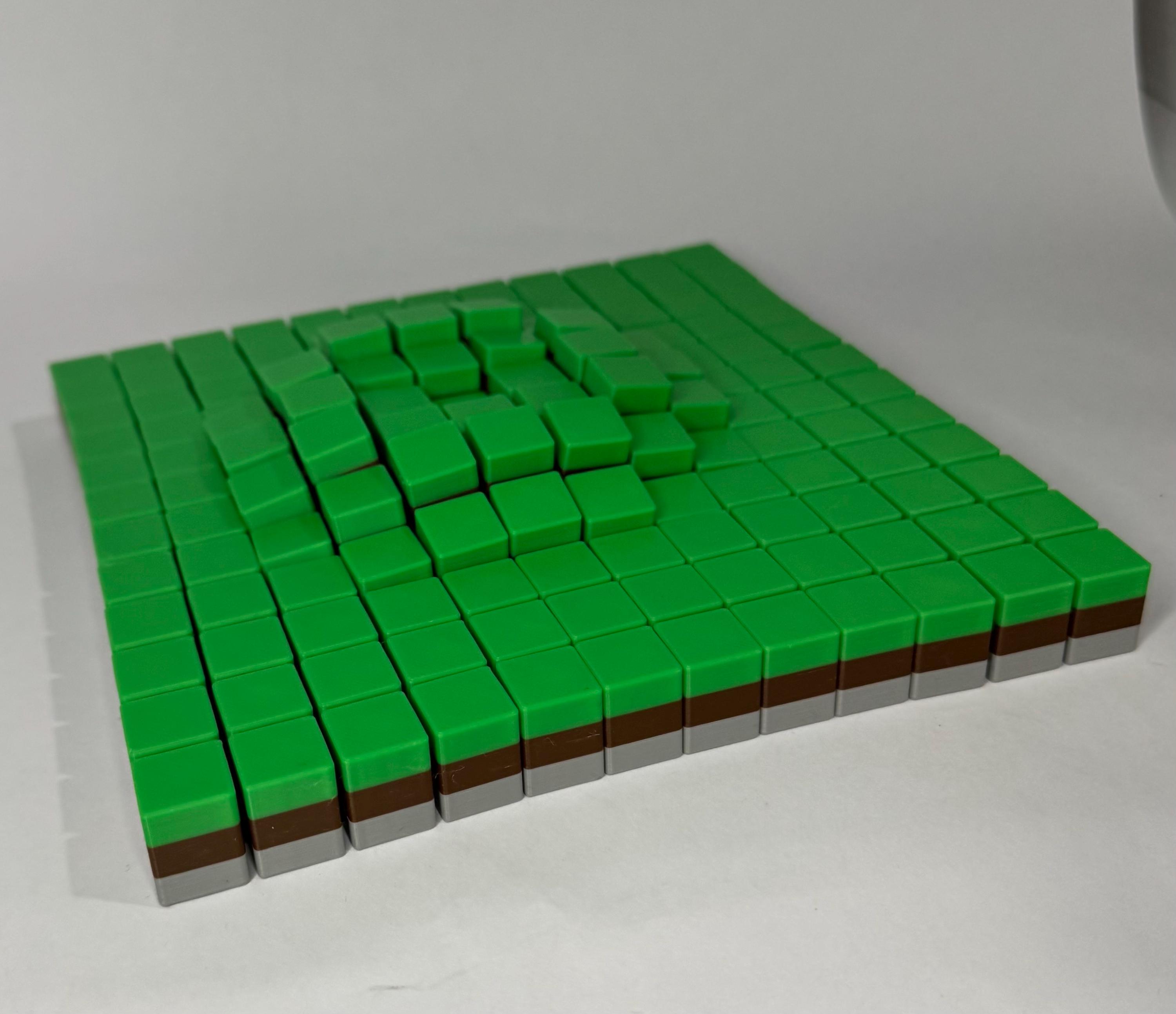 Minecraft-inspired Voxel-square Flexi-grids Numerous Sizes - 5x5, 9x9 ...