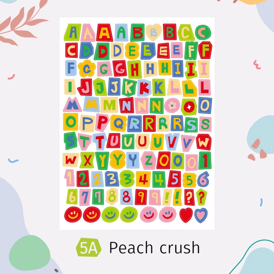 10 Ransom Magazine Cutout Letter Stickers – A-Z & 1-9 Ransom Note Style ...