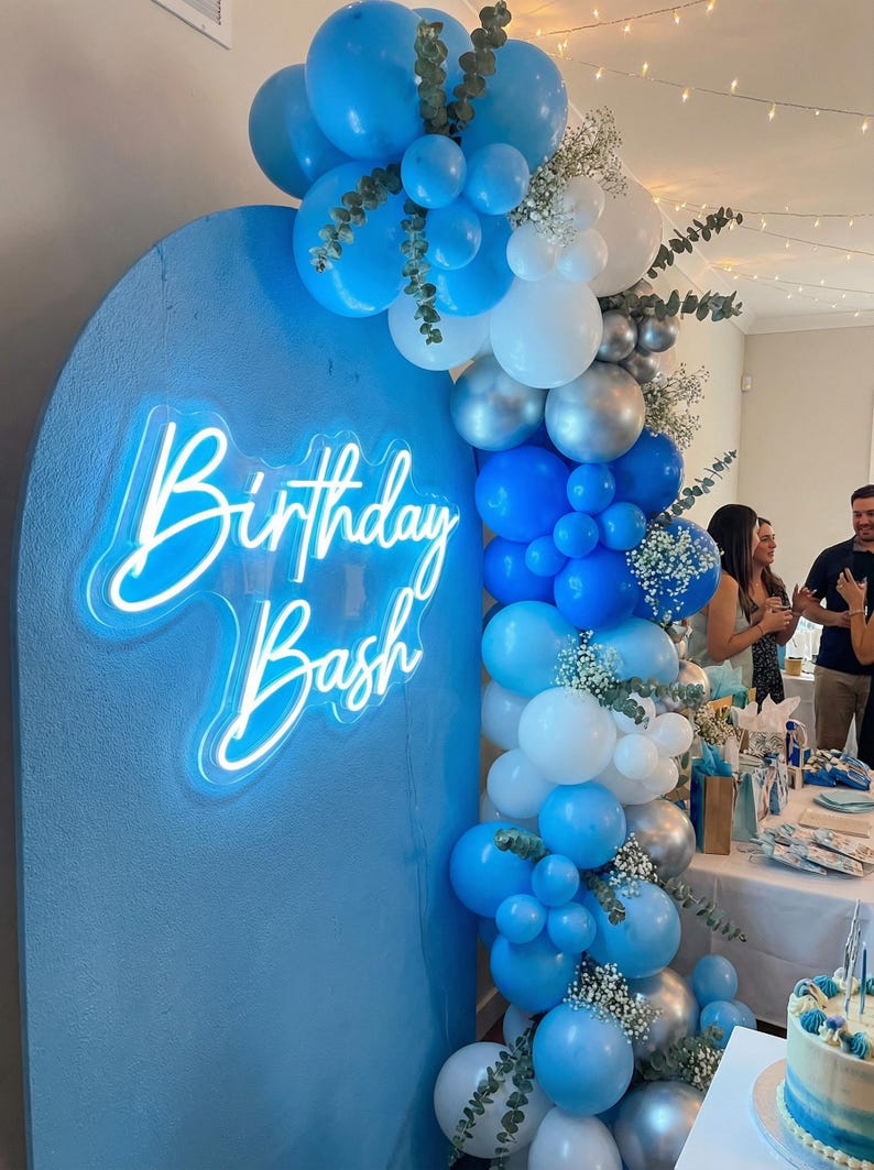 Happy Birthday Neon Sign,custom Neon Sign,party Neon Sign,wall Decor ...