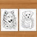 Floral Animal Coloring Book | Printable Animal Coloring Pages ...