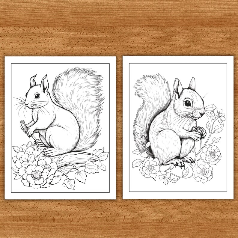 Floral Animal Coloring Book | Printable Animal Coloring Pages ...