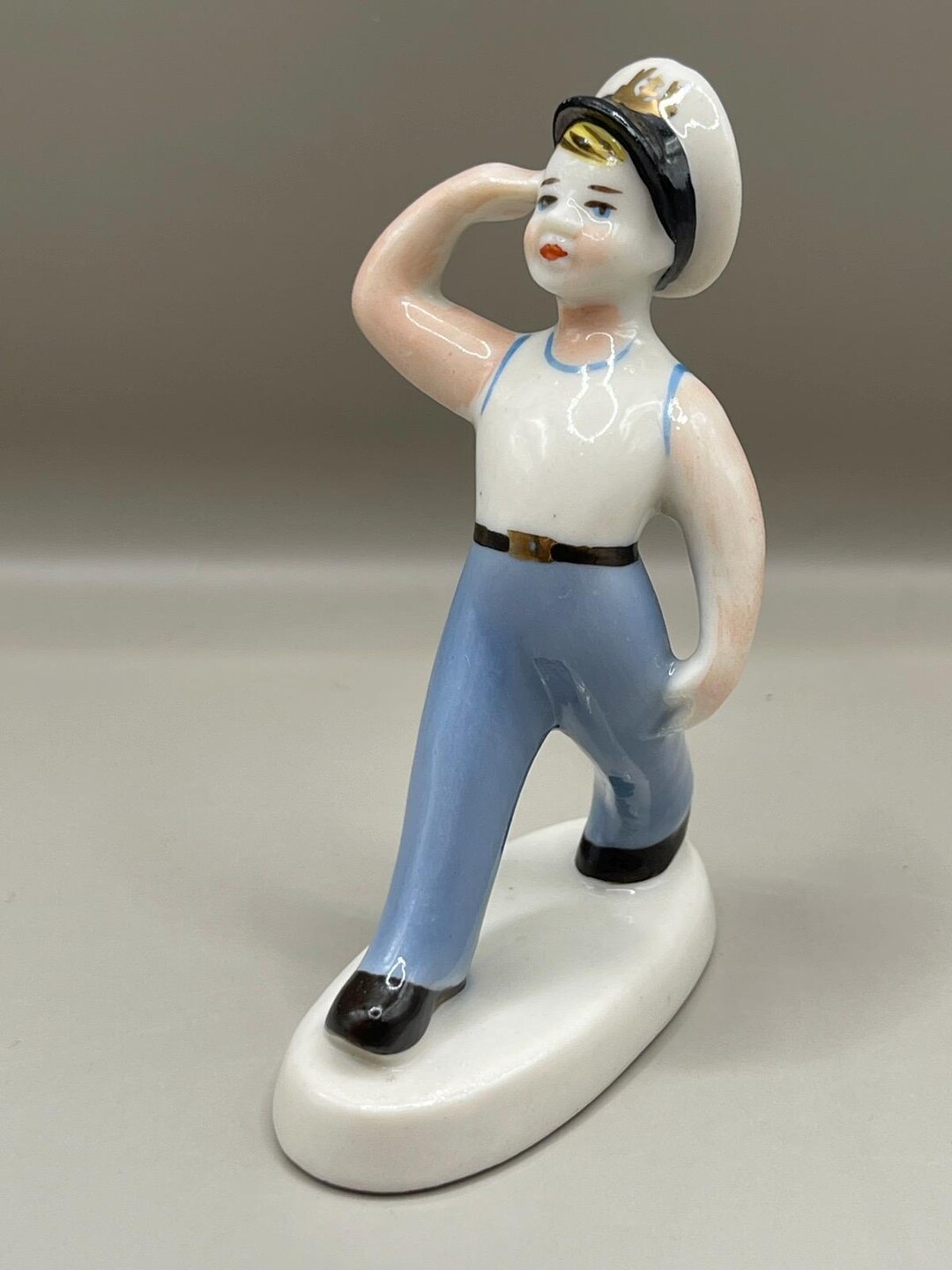 Vintage Soviet Sailor Figurine 1970s | USSR Ceramic Navy Statue ...