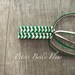80s Retro Ribbon Barrettes in Emerald Green and Light Pink 80s Emerald ...