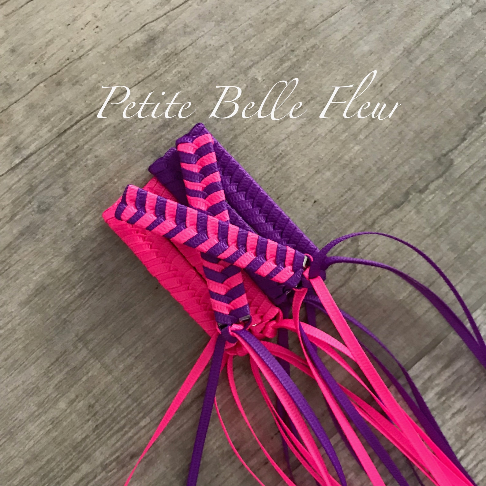 80s Retro Barrettes in Neon Pink and Purple Grosgrain Ribbon | Retro ...