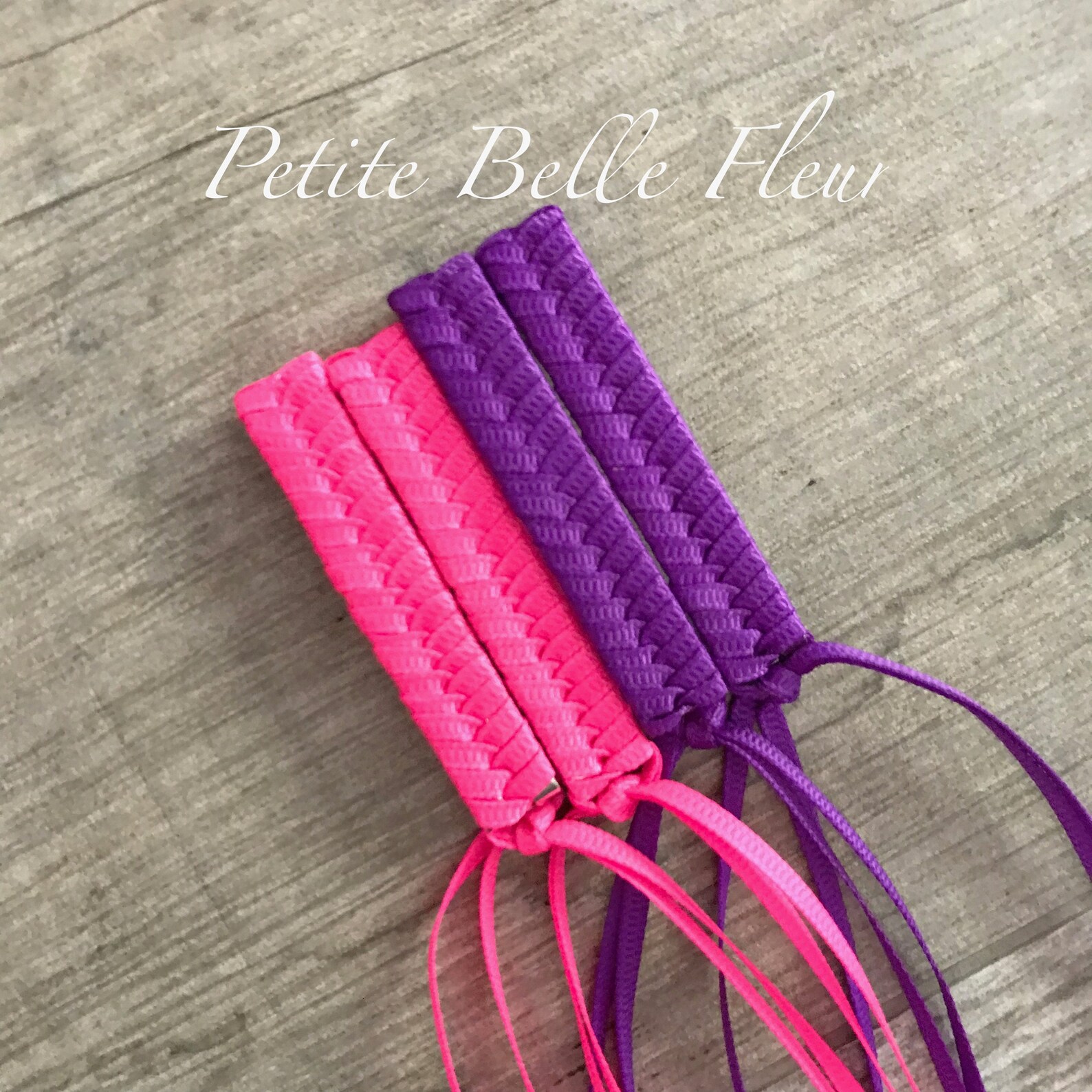 80s Retro Barrettes in Neon Pink and Purple Grosgrain Ribbon | Retro ...